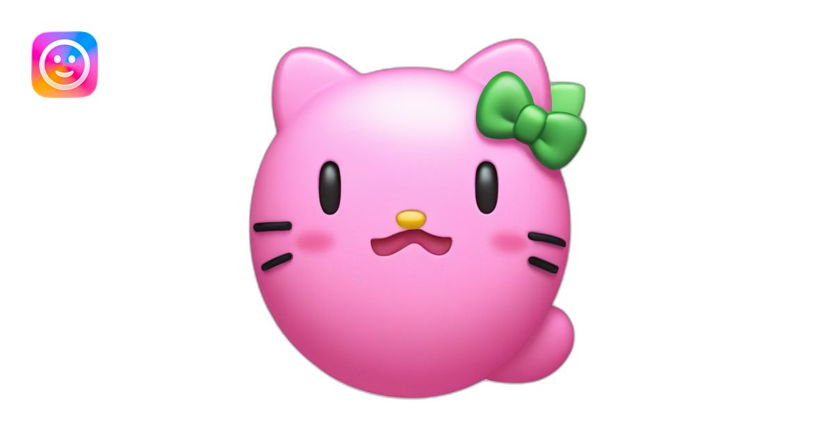 Kirby and hello kitty emoji | AI Emoji Generator