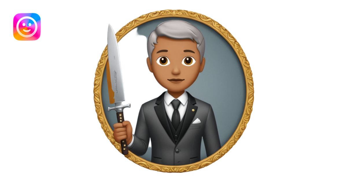 Old knife, royalty knife in the auction emoji | AI Emoji Generator