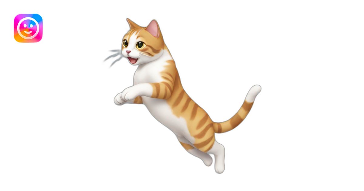 cat doing backflip emoji | AI Emoji Generator