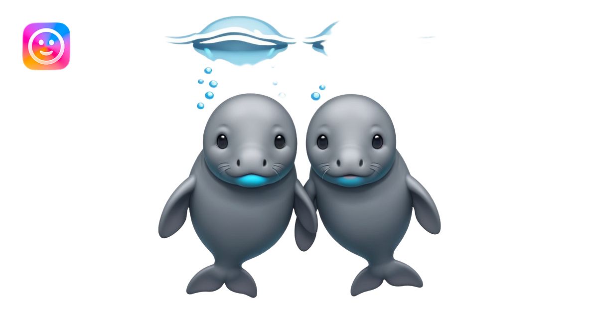 couple manatee emoji | AI Emoji Generator