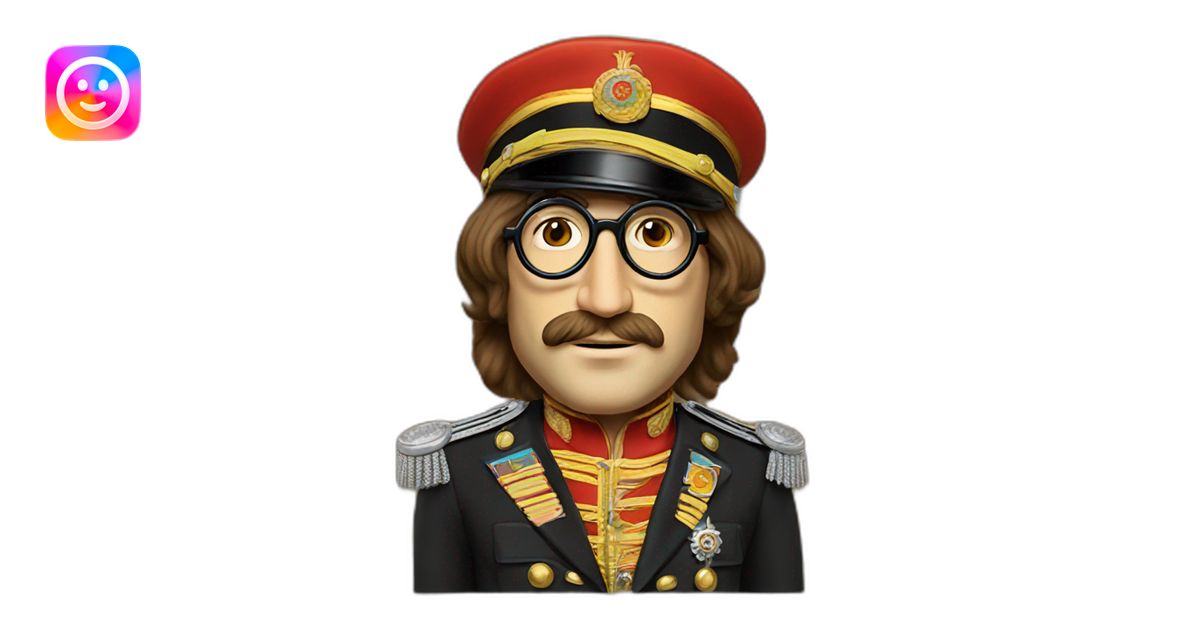 John Lennon head sgt pepper emoji | AI Emoji Generator