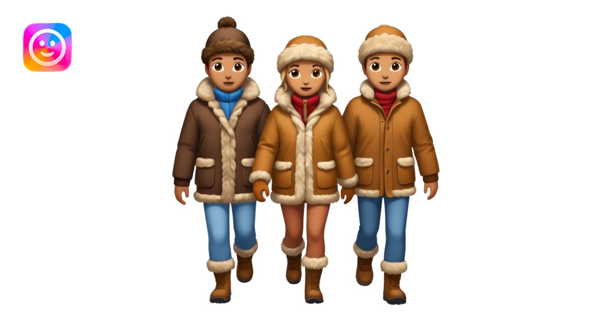 ice age tribe walking emoji | AI Emoji Generator