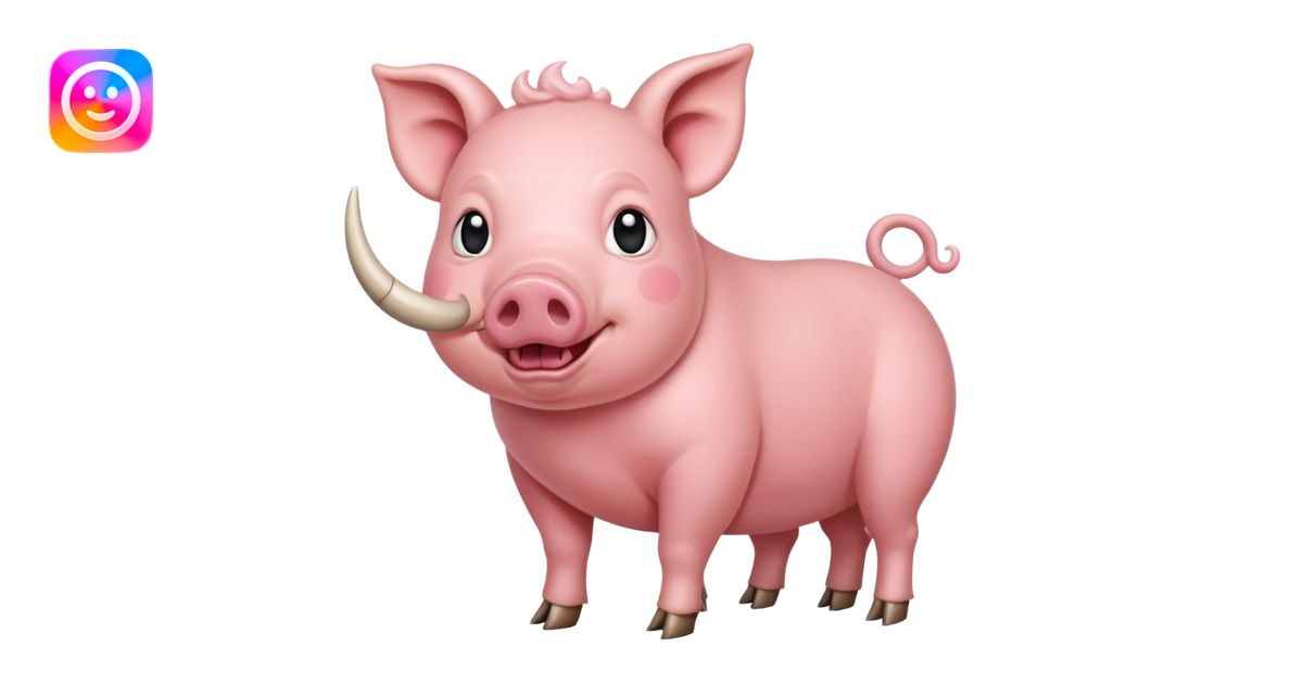 mythical pig emoji | AI Emoji Generator