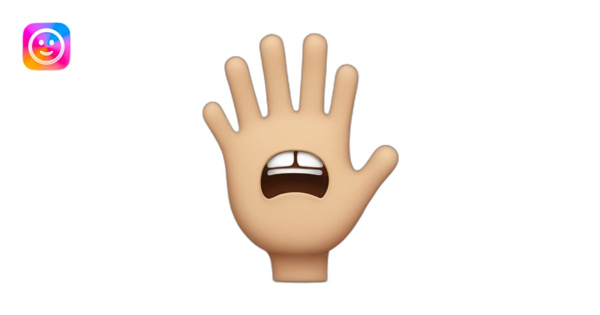 angry girl stop hand emoji | AI Emoji Generator