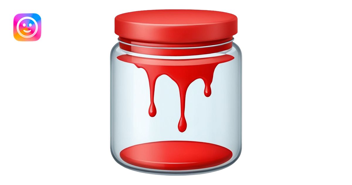 Paint Color Jar red emoji | AI Emoji Generator