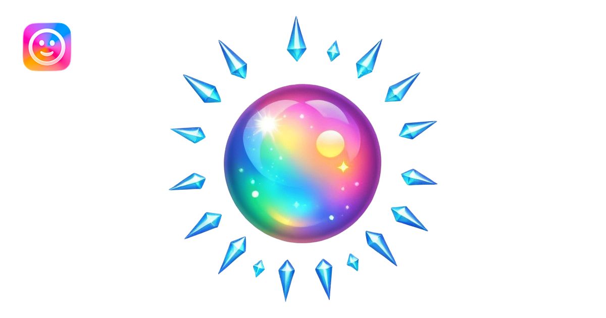 Sparkles emoji ( ) only, no apple, no fruit, no face, no character, no ...