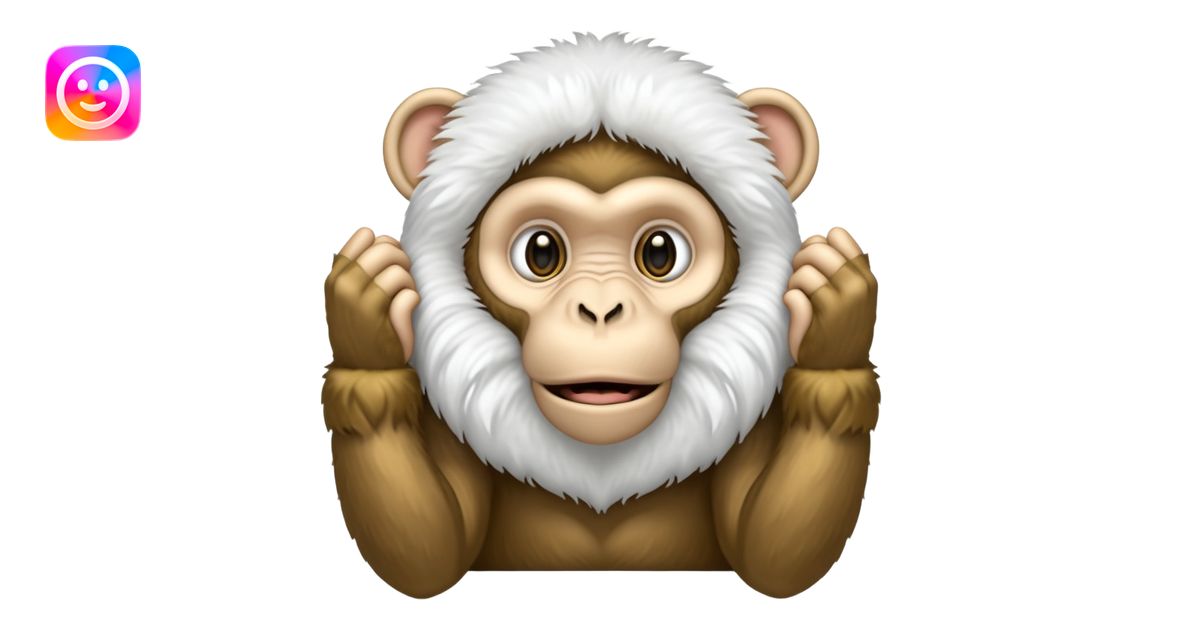 Speak no, hear no and see no evil emoji | AI Emoji Generator