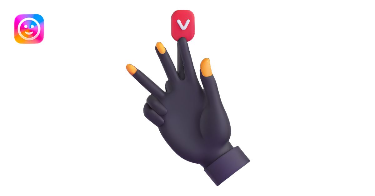 Roblox clicker button with hand cursor emoji | AI Emoji Generator