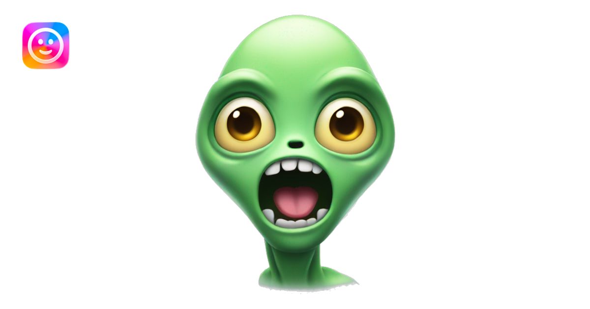 Surprised alien emoji | AI Emoji Generator