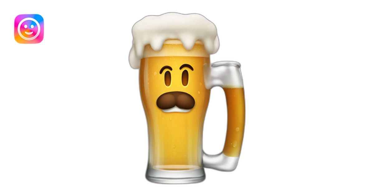 Mario drink beer emoji | AI Emoji Generator