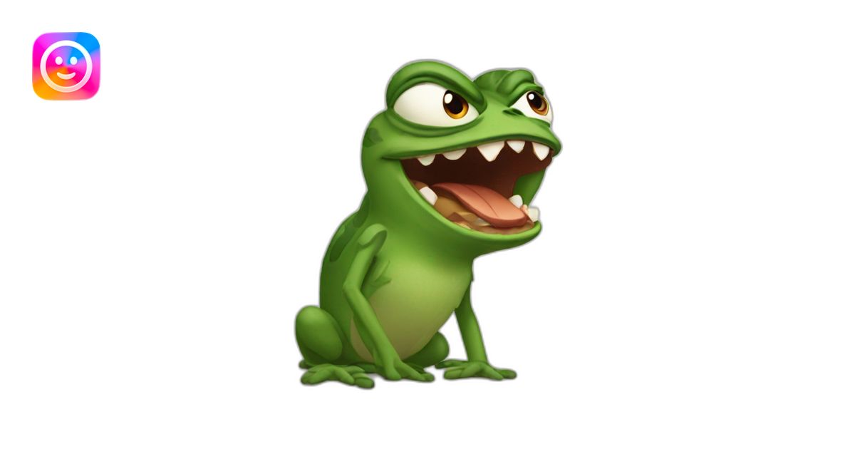 ferocious pepe emoji | AI Emoji Generator