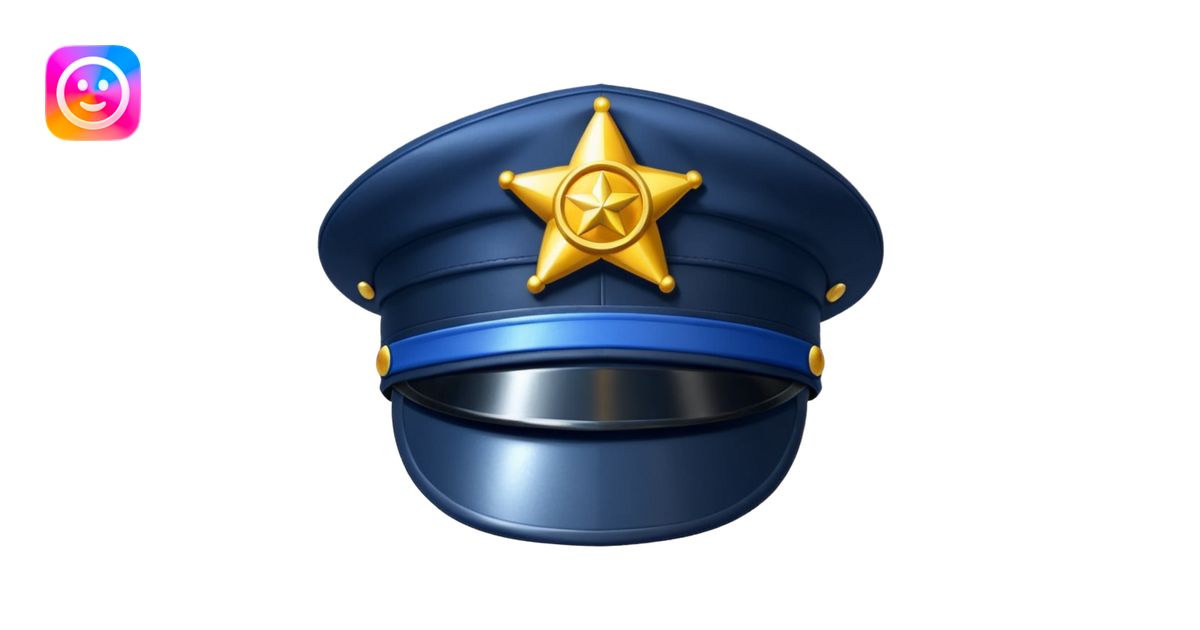 POLICE HAT emoji | AI Emoji Generator