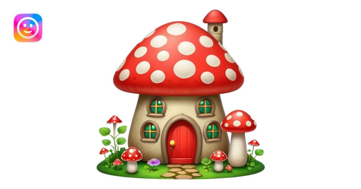 mushroom house emoji | AI Emoji Generator