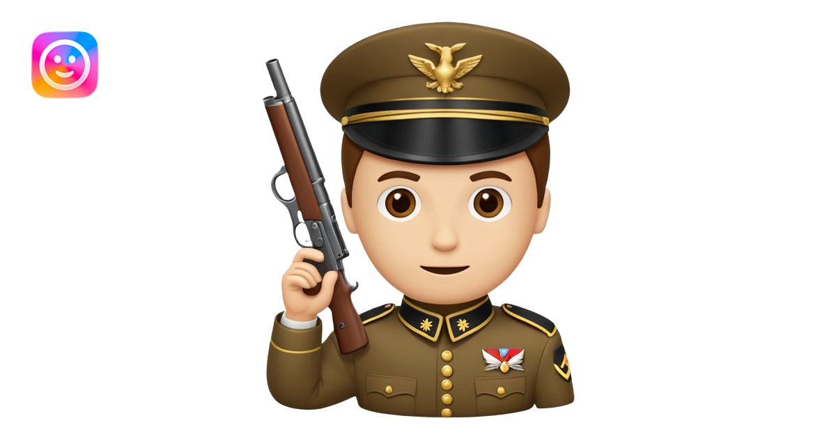 Une Tasse de cafe soldat americain ww2 anthropomorphe emoji | AI Emoji ...