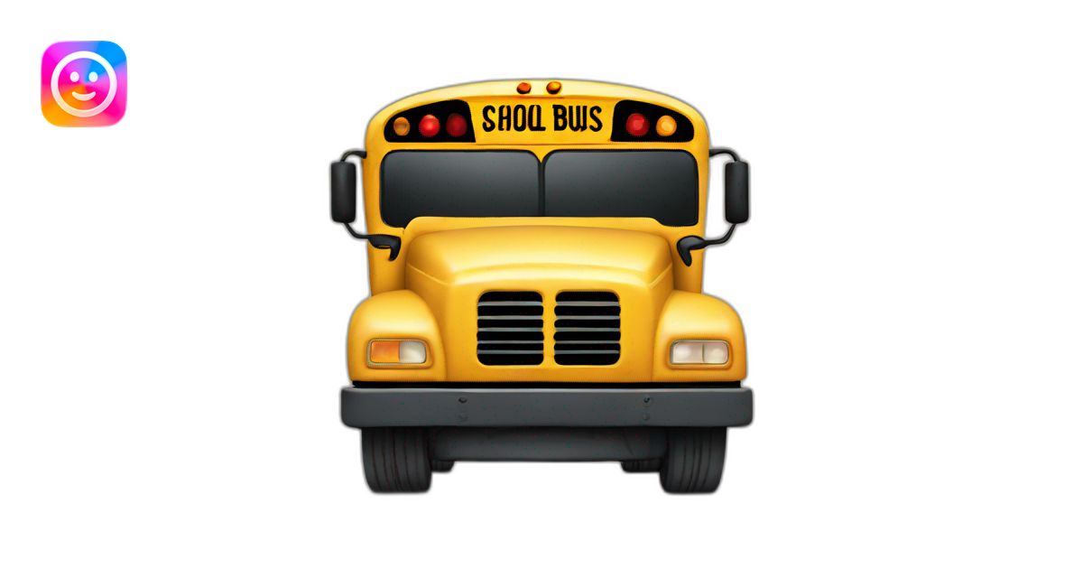 school bus emoji | AI Emoji Generator