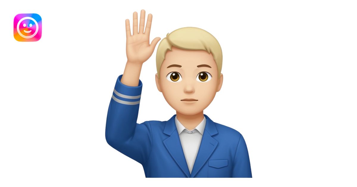 Shinzou wo sasageyo salute pose emoji | AI Emoji Generator