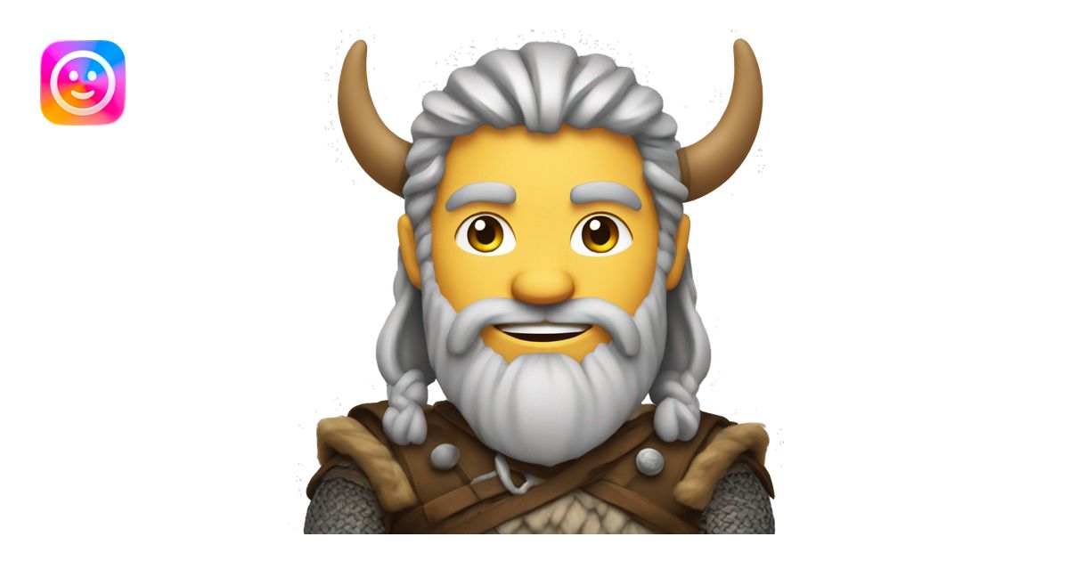 viking smiling emoji | AI Emoji Generator