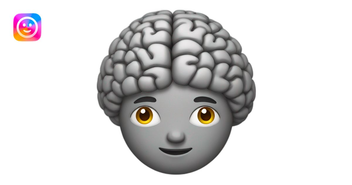 brain gray emoji | AI Emoji Generator