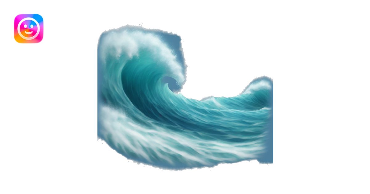 realistic ocean wave emoji | AI Emoji Generator