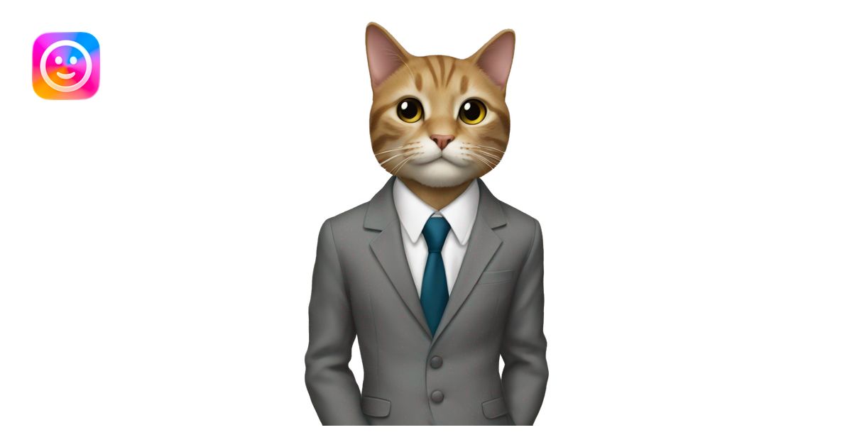 maxwell the cat meme in a sitama suit emoji | AI Emoji Generator