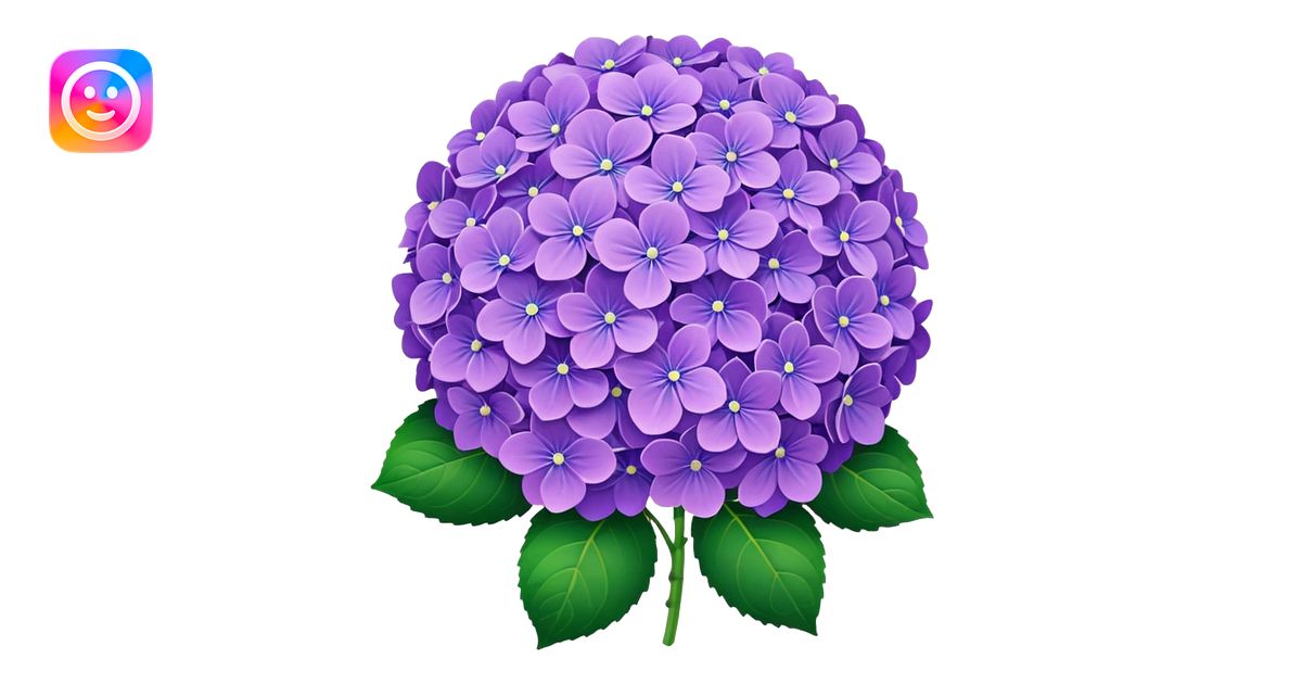 Hydrangeas emoji | AI Emoji Generator