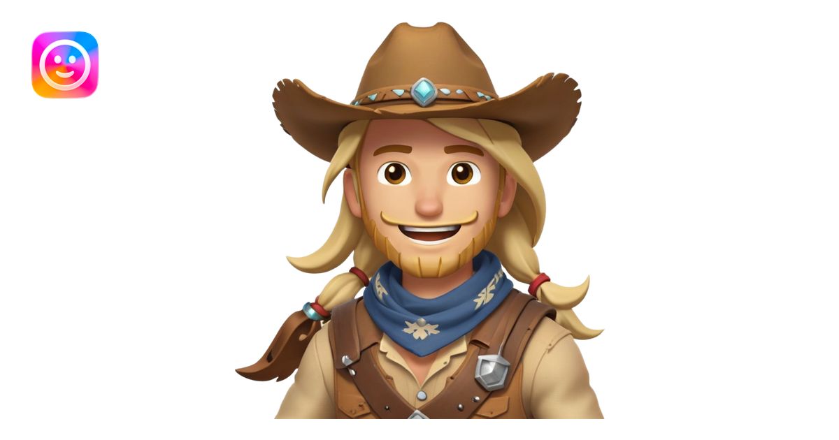 clash-of-clans-aesthetic_-cinematic-playful-cowboy-portrait-emoji, head ...