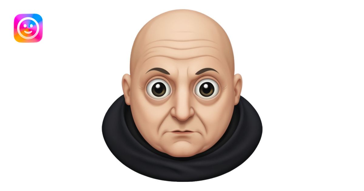 Uncle Fester character emoji emoji | AI Emoji Generator