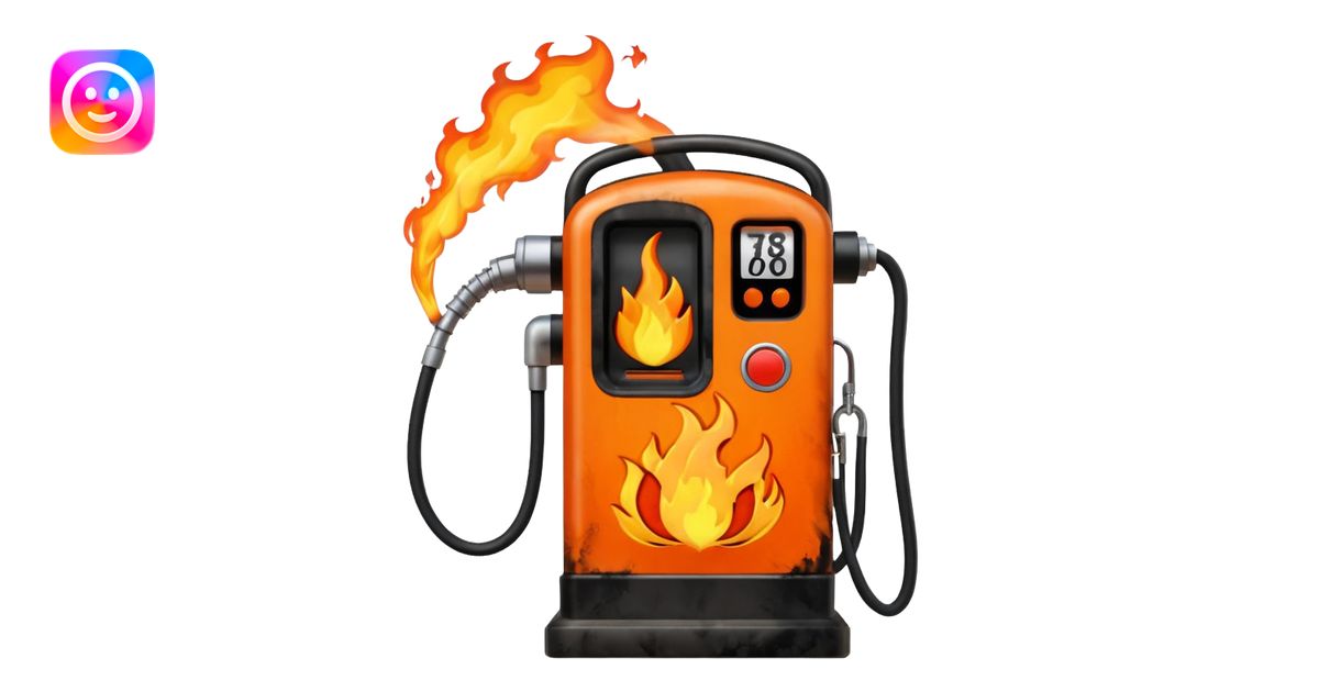 gas pump on fire emoji | AI Emoji Generator