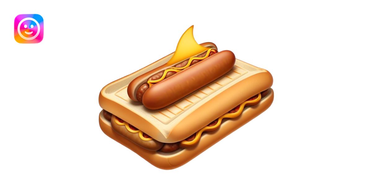 Sausage Sizzle Cinematic Realistic Sausage Sizzle Dish Emoji, depicted ...