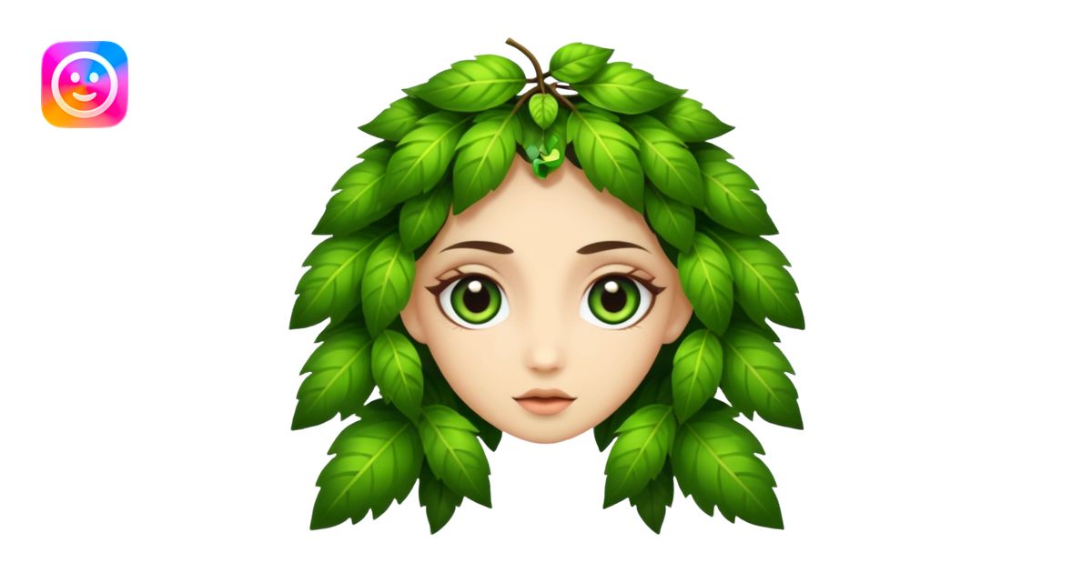 Forest nymph eyes only emoji | AI Emoji Generator