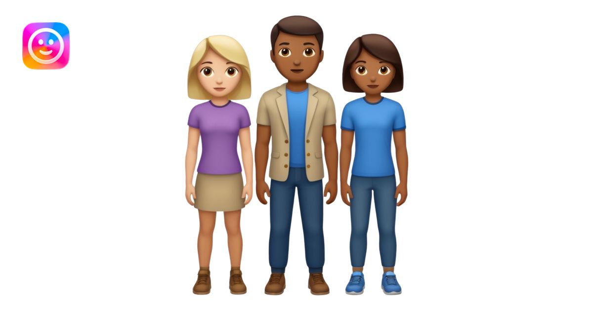 strong team of 3 emoji | AI Emoji Generator