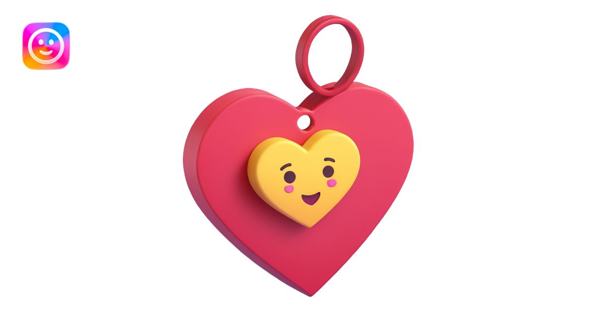 Change the gift tag to a heart shape, keep the microsoft style 3d ...