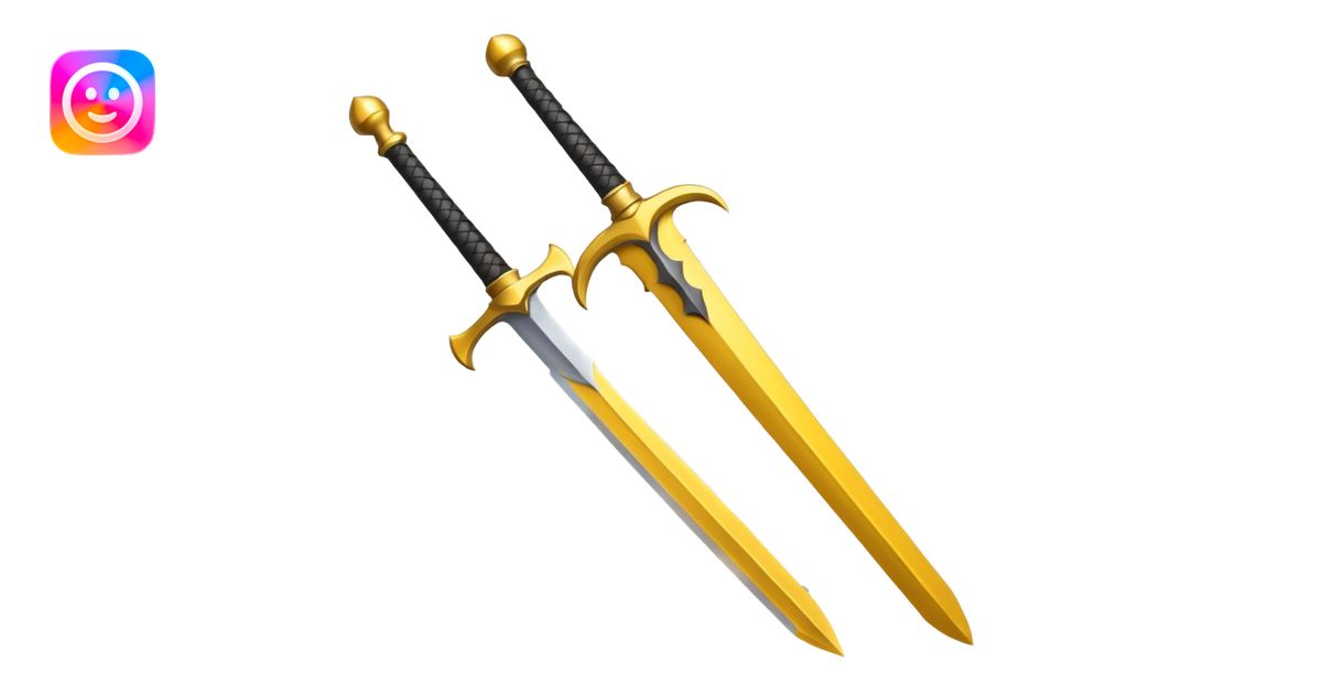yellow sword emoji | AI Emoji Generator