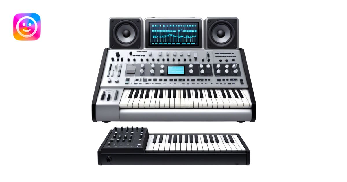 Create a professional and detailed emoji that represents sound design ...