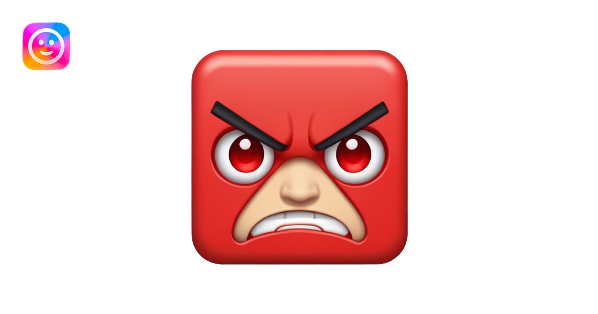 An angry loading face emoji | AI Emoji Generator