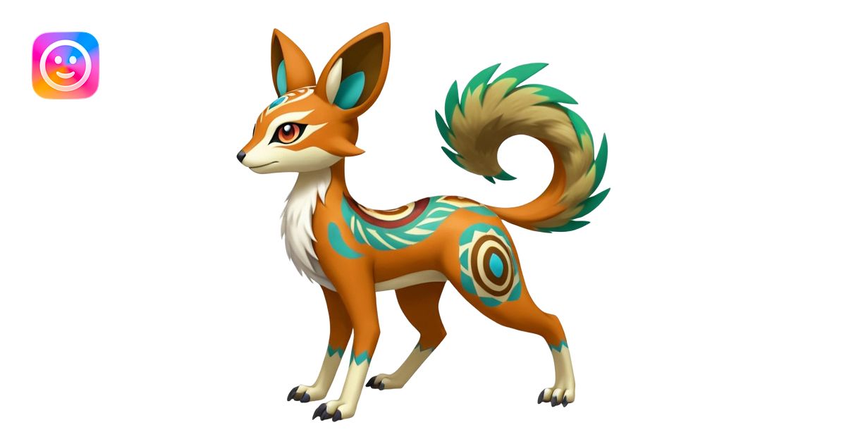 Tribal Colorful Exotic Fionbri-Kalon-Falvie-Vernid-Meloetta-Pokémon-Fakémon-Digimon-Spectrobe ...