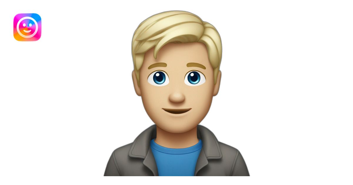 shaven-blond-dutch-male-blue-grey-eyes emoji | AI Emoji Generator