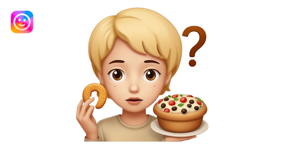 Draw an emoji where a person thinks with a question mark in front of ...