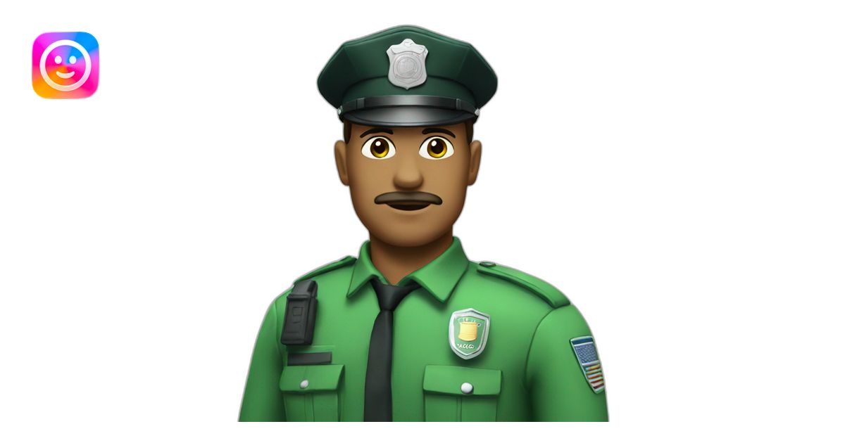 green policeman emoji | AI Emoji Generator