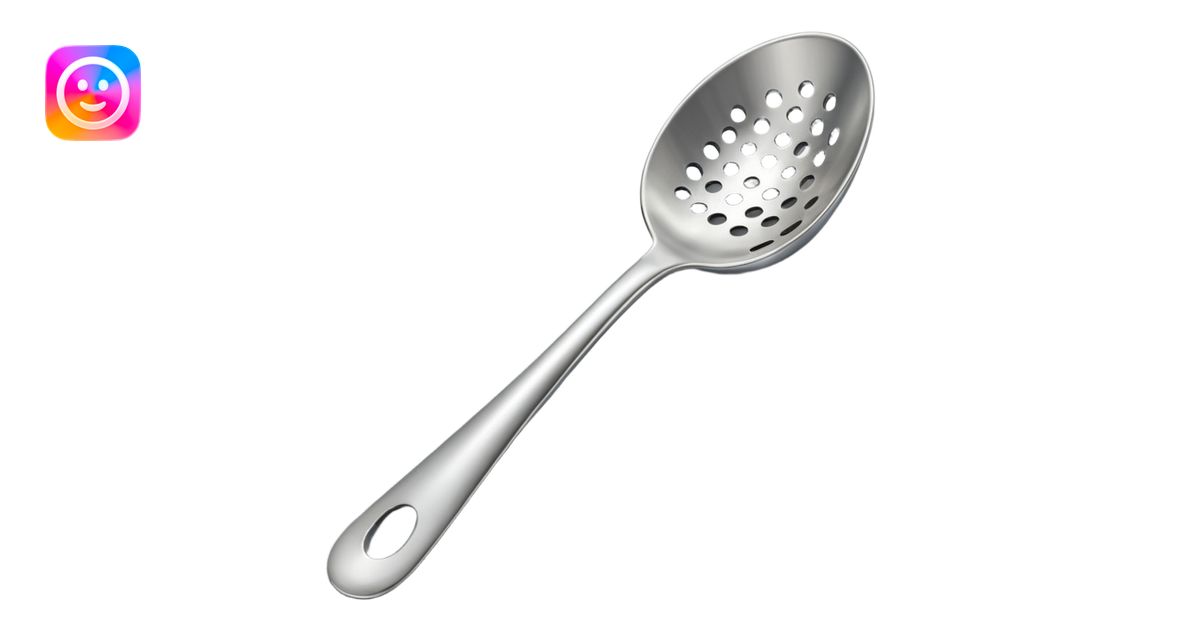 Perforated spoon emoji | AI Emoji Generator