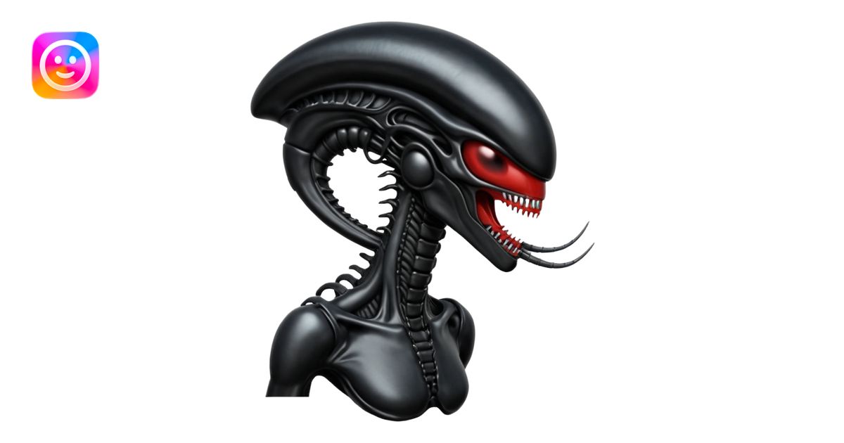 xenomorph alien from the alien movie emoji | AI Emoji Generator