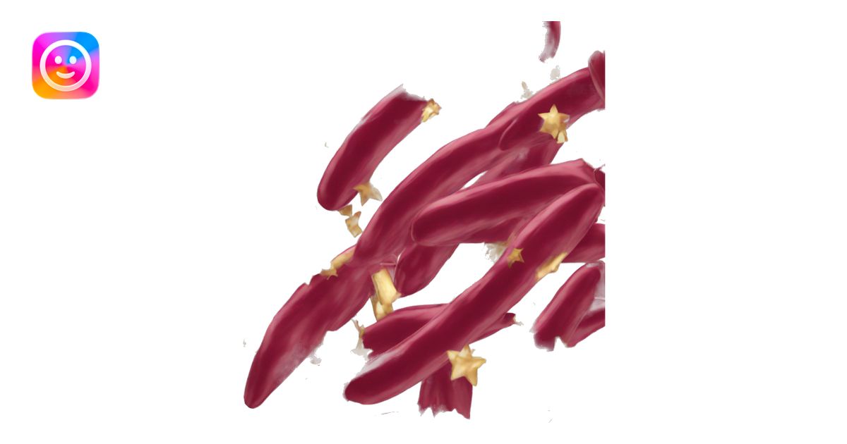 shiny maroon starshiny maroon emoji | AI Emoji Generator