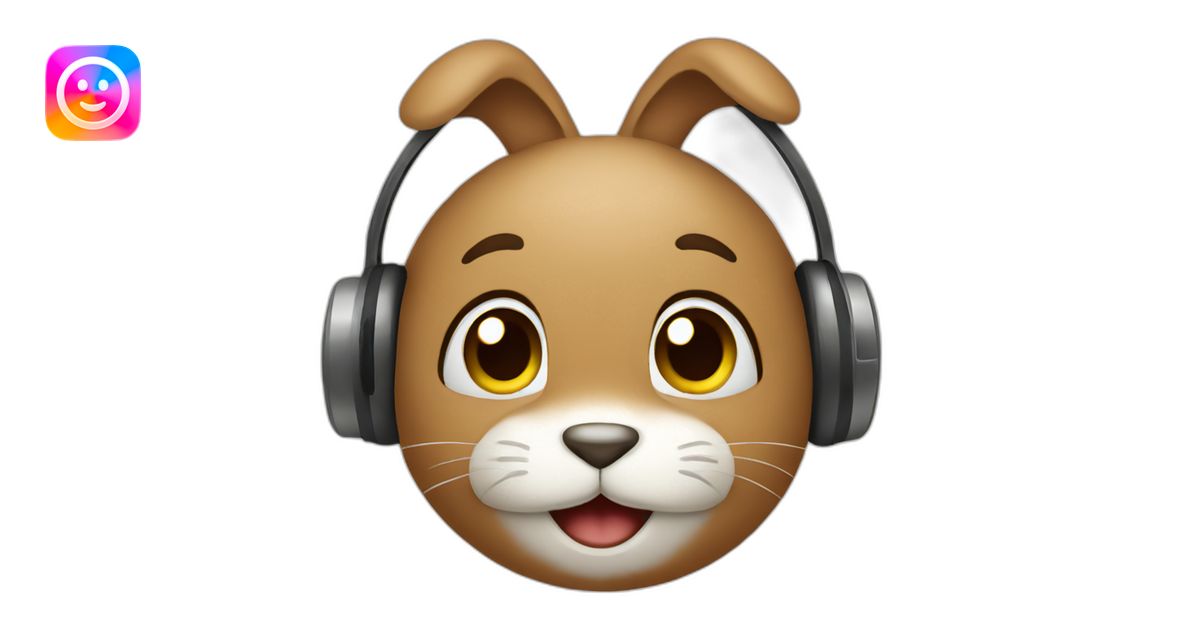 Customer Service Rabbit emoji | AI Emoji Generator