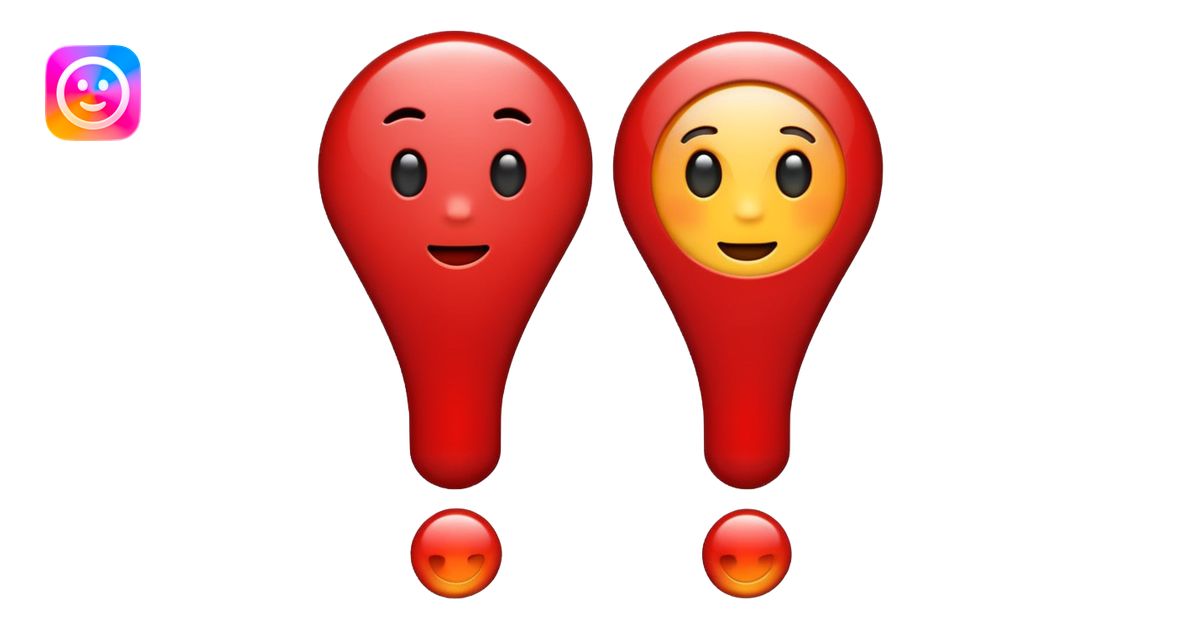 exclamation mark red emoji | AI Emoji Generator