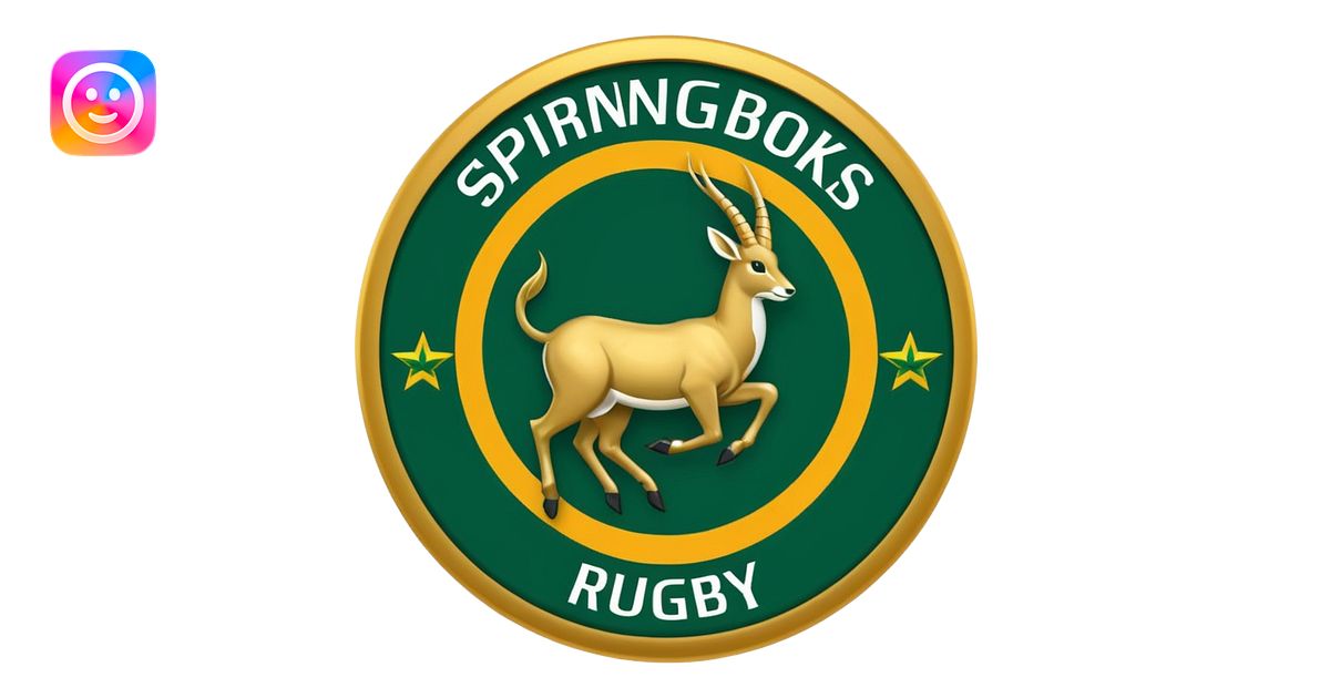 the springboks rugby logo emoji | AI Emoji Generator