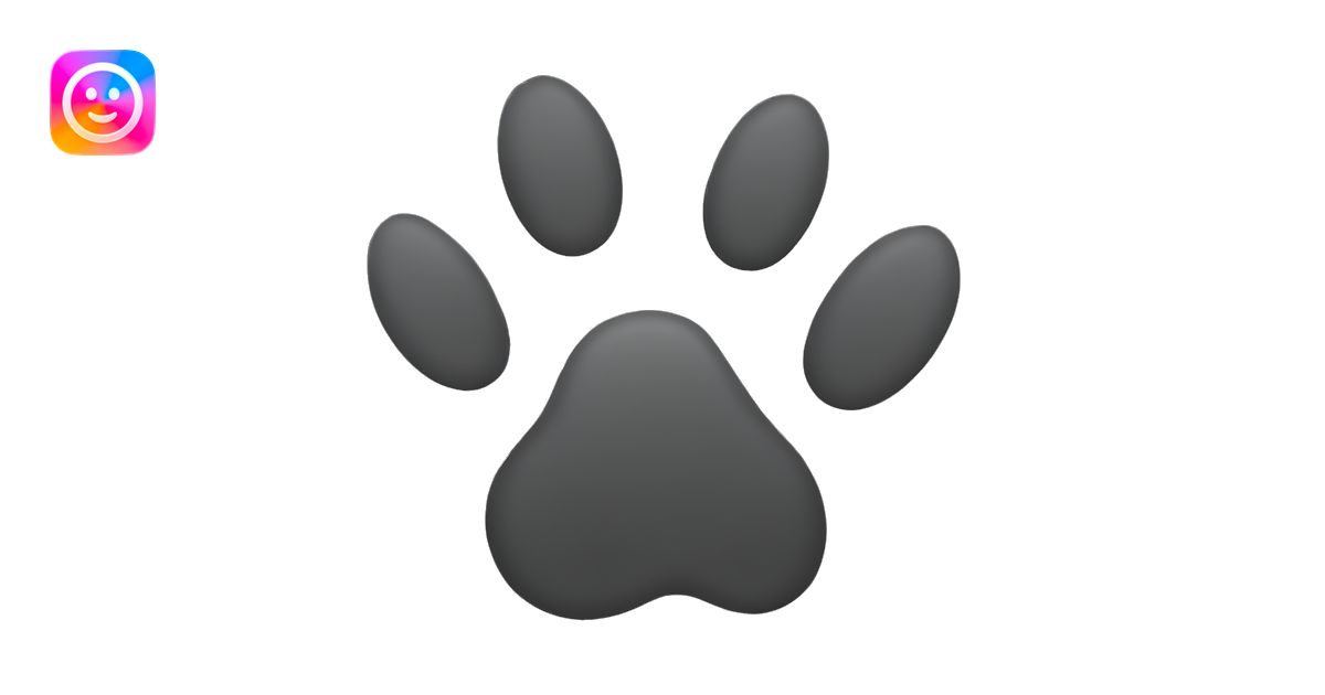 Paw emoji | AI Emoji Generator