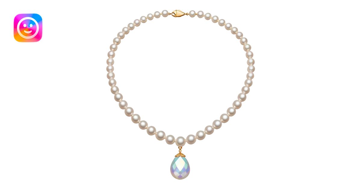 Pearl Necklace emoji | AI Emoji Generator