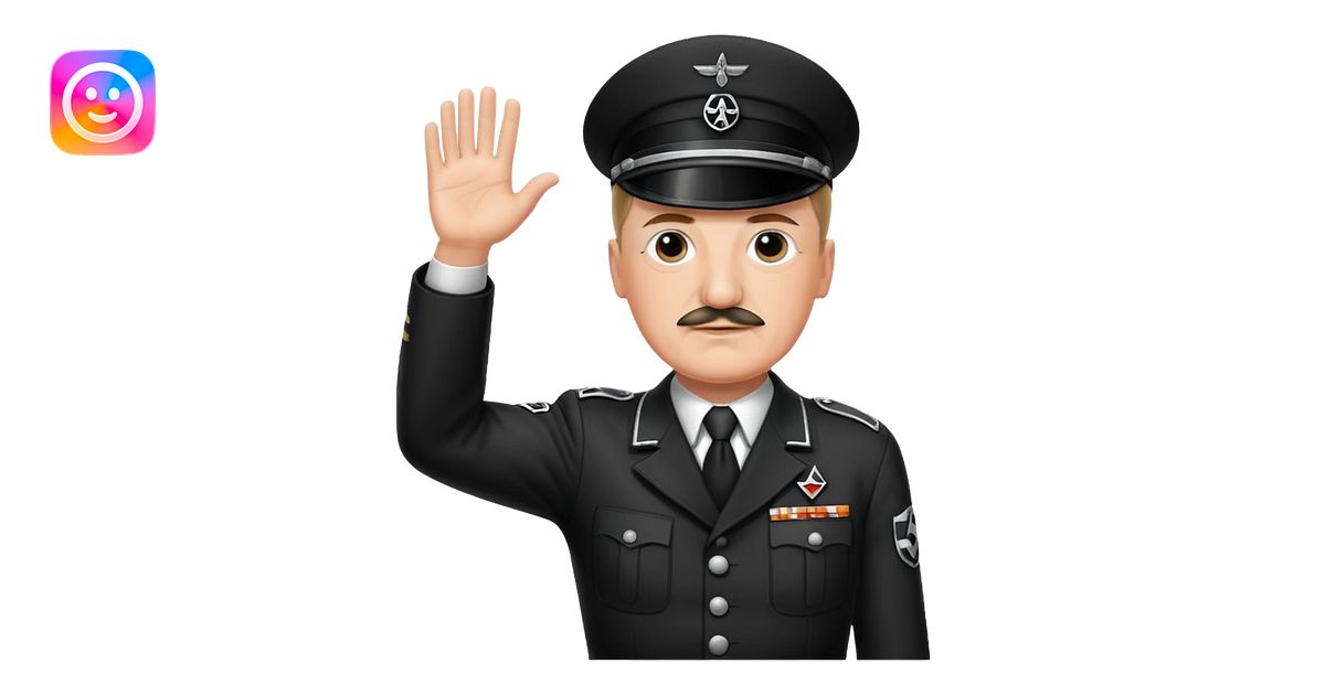 Hitler raising one hand straight out like a Sieg Hail salute in Black ...