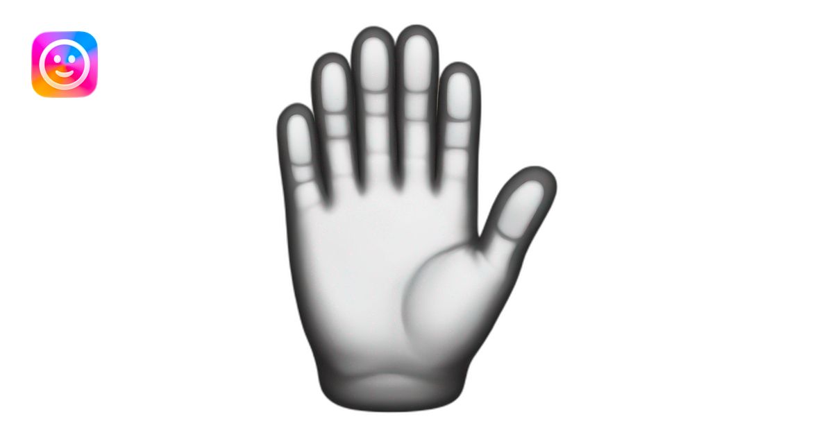 BLACK HAND emoji | AI Emoji Generator