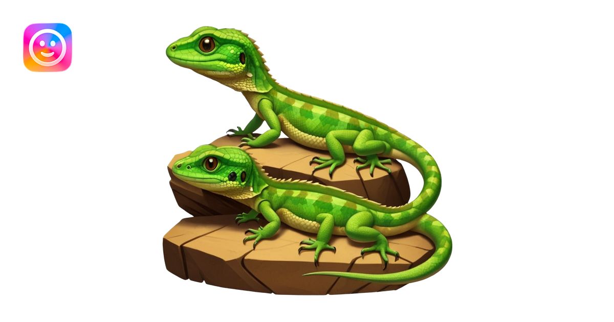 spectacled lizards emoji | AI Emoji Generator